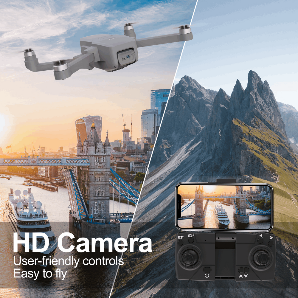 IDEA16P Drone with 1080P Camera, 5GHz WiFi FPV, Brushless Motor, 40km ...